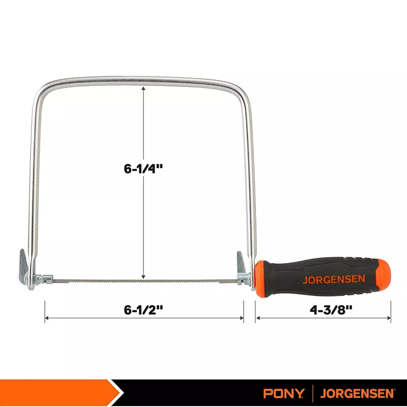 JORGENSEN Pro Coping Saw Coping Frame with Extra 6.5 inch Replacement ...