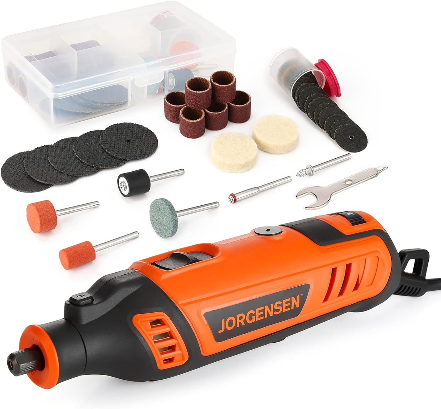 JORGENSEN Rotary Tool Kit, 6 Variable Speed Rotary Tool With 51pcs ...