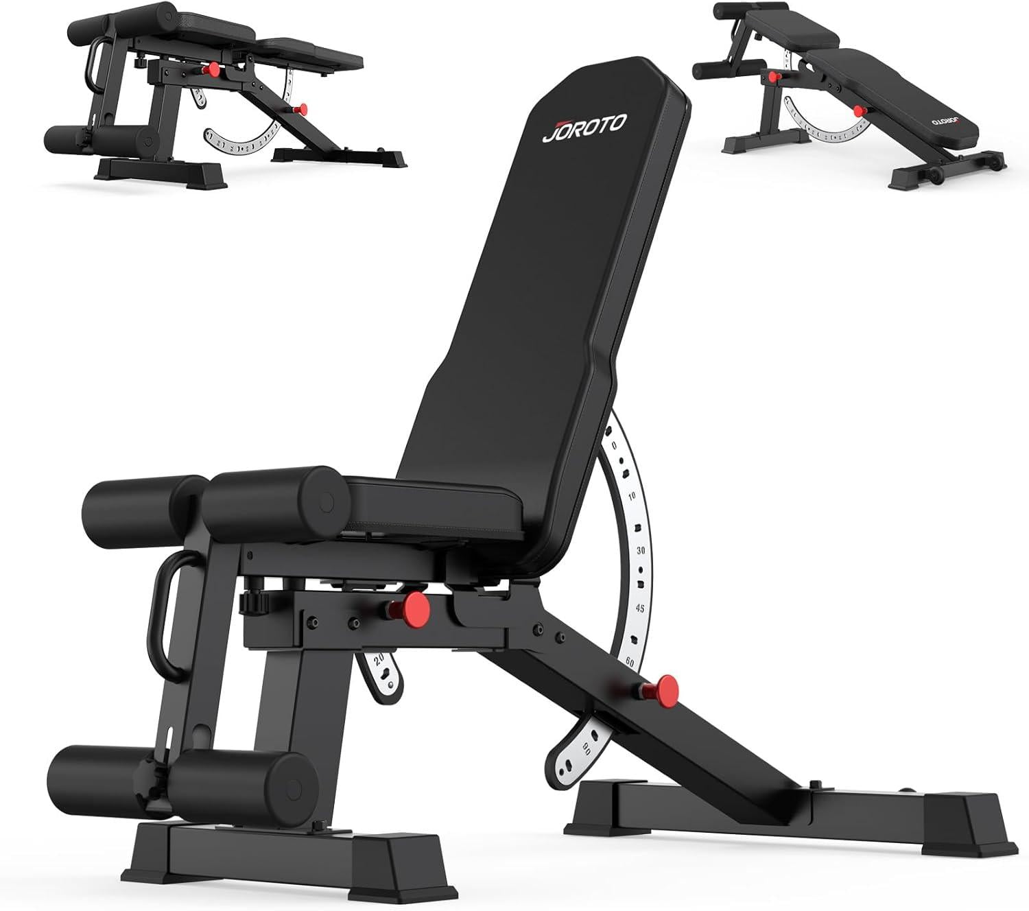 JOROTO Weight Bench, 1700LB Adjustable Workout Bench Press, Strength Training Benches for Home ...