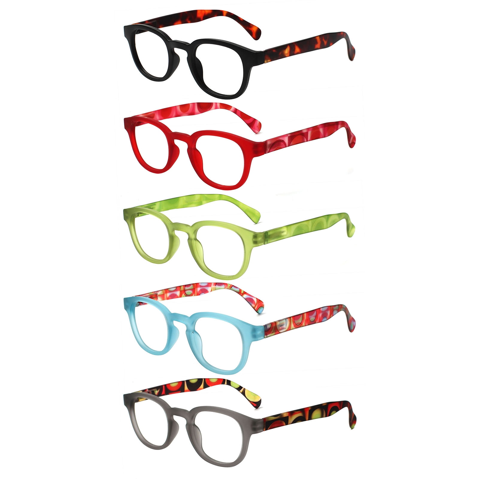 JOSCHOO 5 Pack High Quality Women's Reading Glasses with Comfortable ...