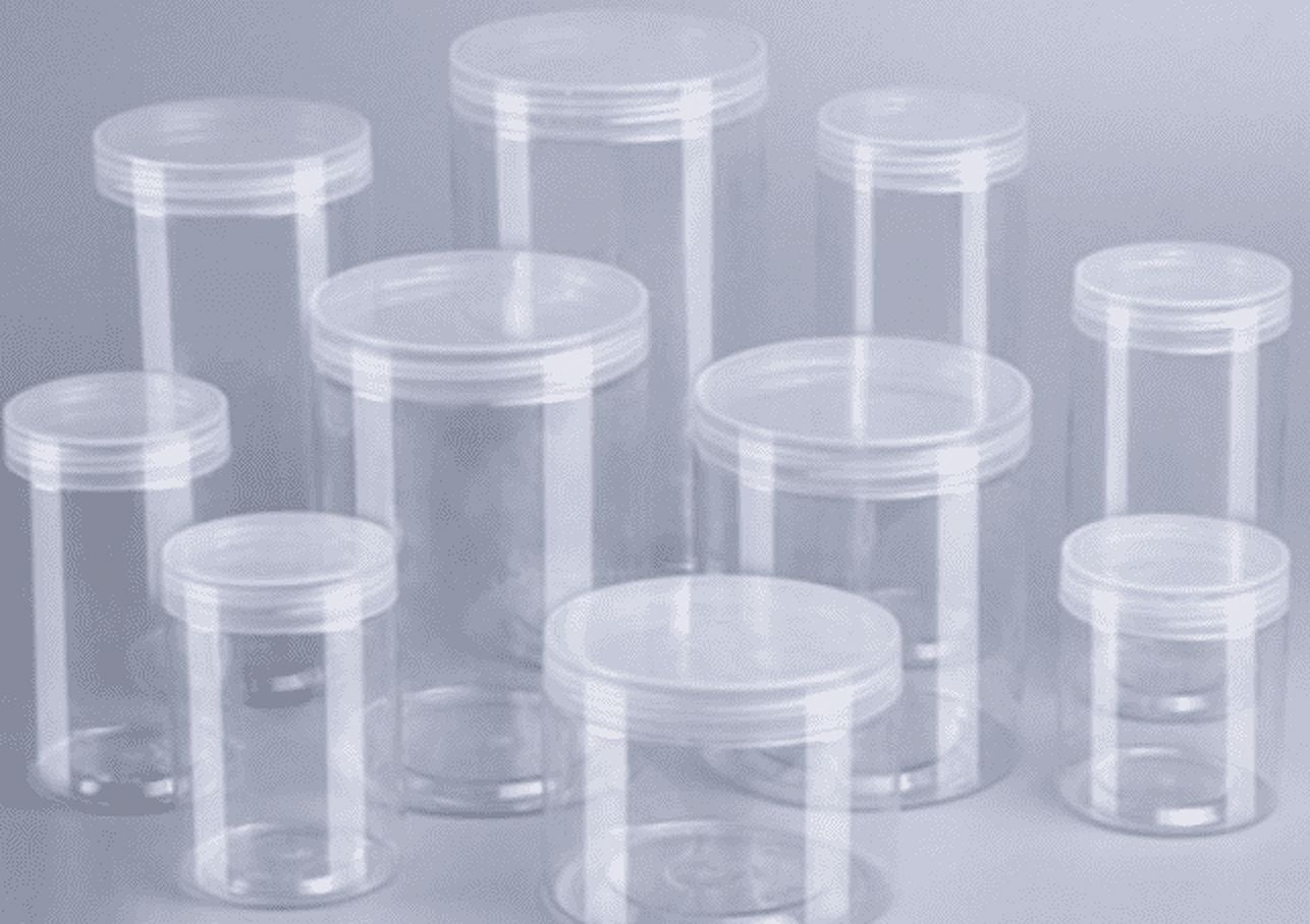 JOSFF Containers for Household Use - 10Pcs Small Round Clear Plastic ...