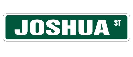 JOSHUA Street Sign Childrens Name Room Sign | Indoor/Outdoor | 36" Wide ...