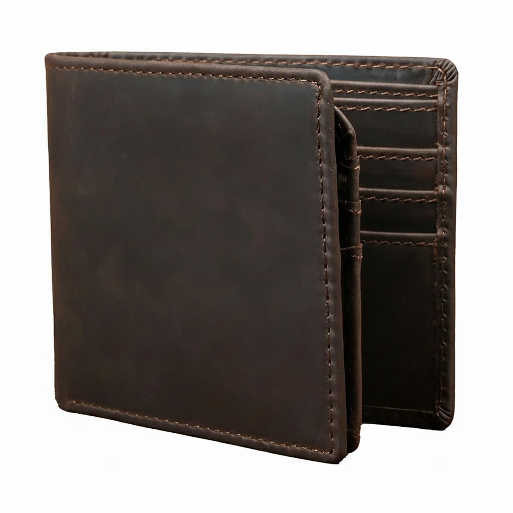 JOSOOS: Premium Leather Wallet for Men – RFID Protected Classic Bi-Fold ...