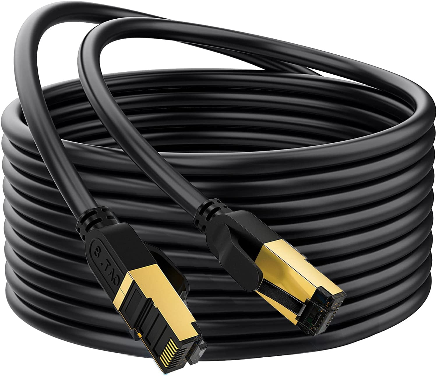 JOSTORT Cat 8 Ethernet Cable 35FT,Outdoor&Indoor Heavy Duty Direct ...