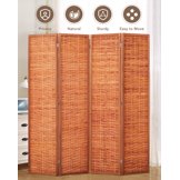 Costway 4-Panel Folding Screen Room Divider with Chalkboard, 5.7Ft Tall ...