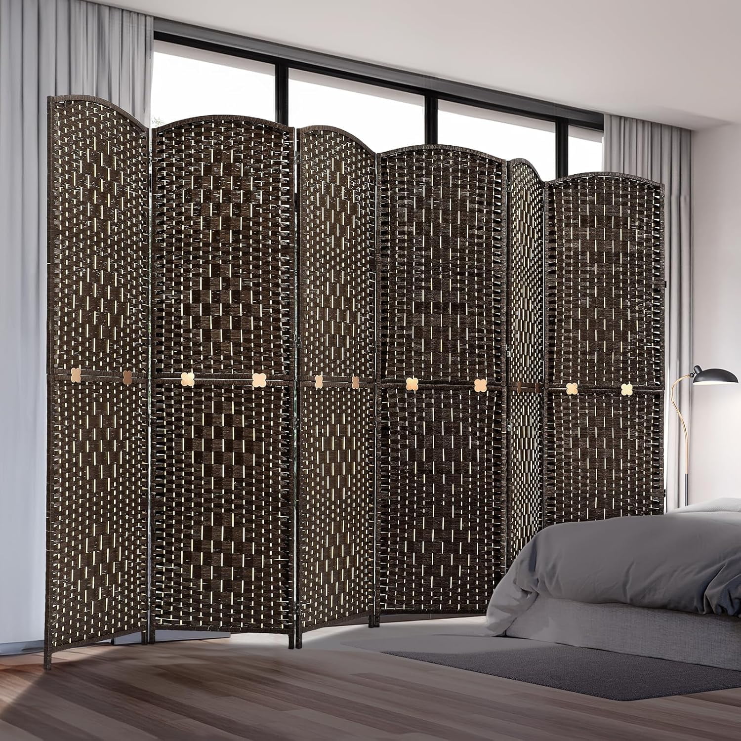 JOSTYLE Room Divider 2-in-1 Multifunction Room Divider Panel, 6 Panel ...