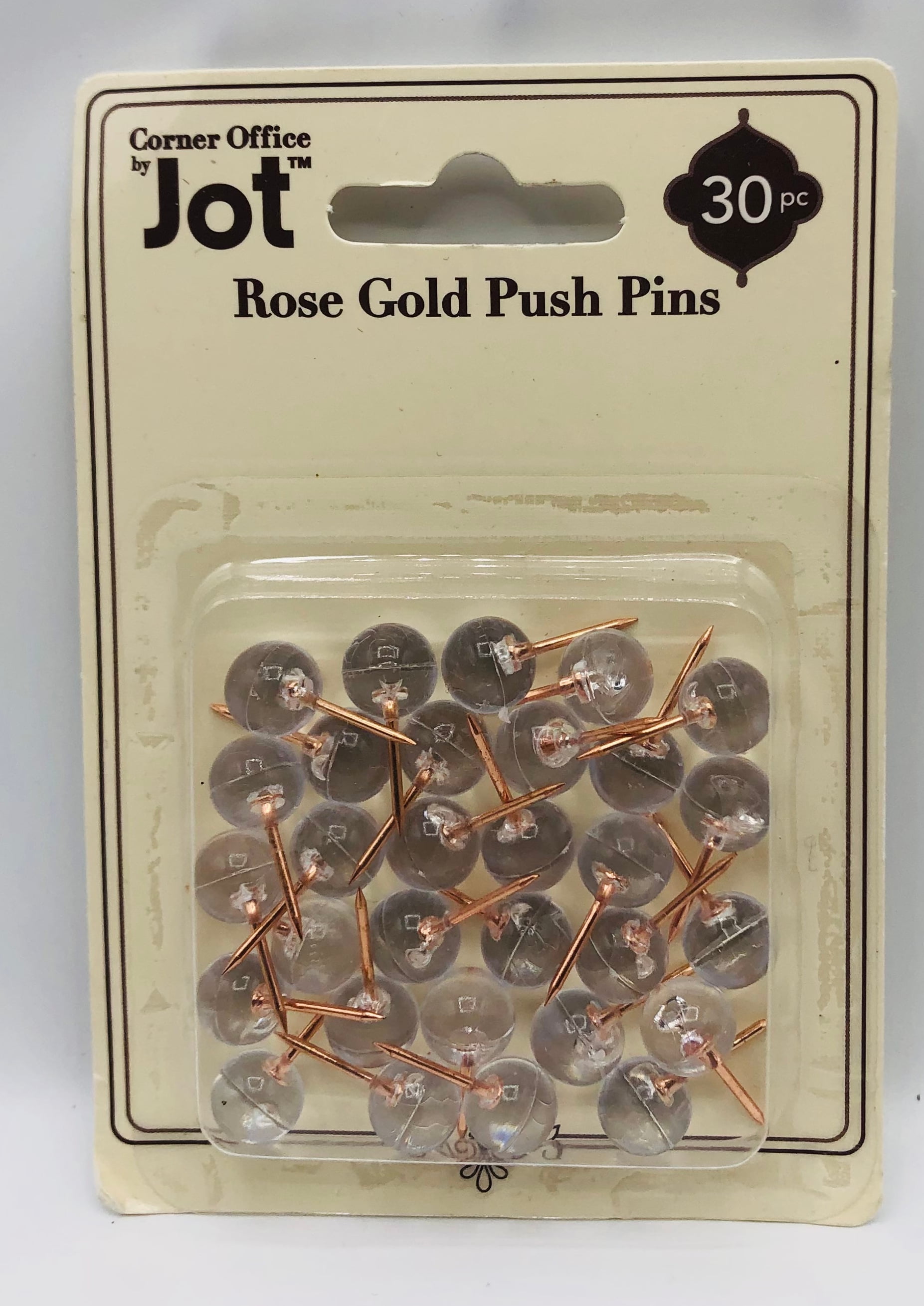 JOT 30 pcs Rose Gold Push Pins - Walmart.com