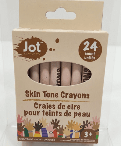 JOT 24-Count Coloured Skin Tone Crayons: Embrace Diversity with Colors ...