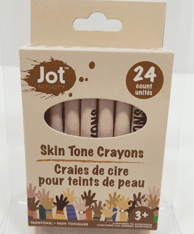 JOT 24-Count Coloured Skin Tone Crayons: Embrace Diversity with Colors ...