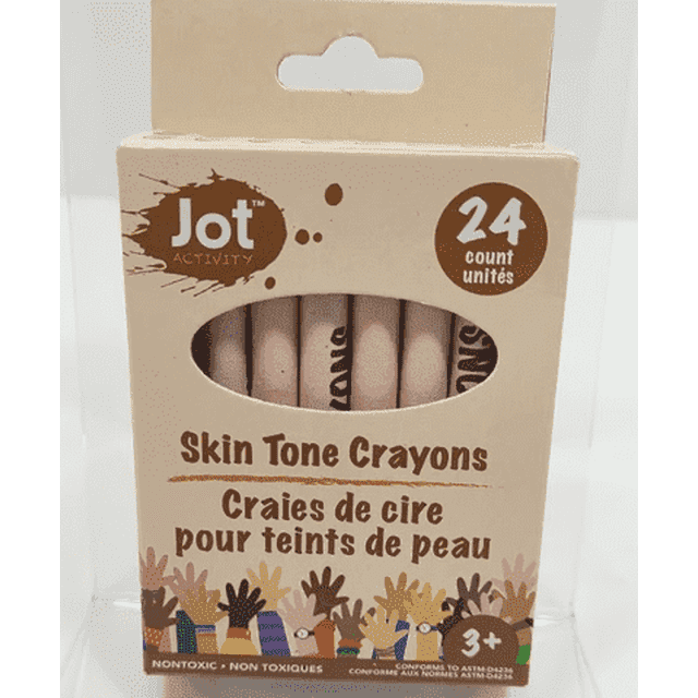 JOT 24-Count Coloured Skin Tone Crayons: Embrace Diversity with Colors ...
