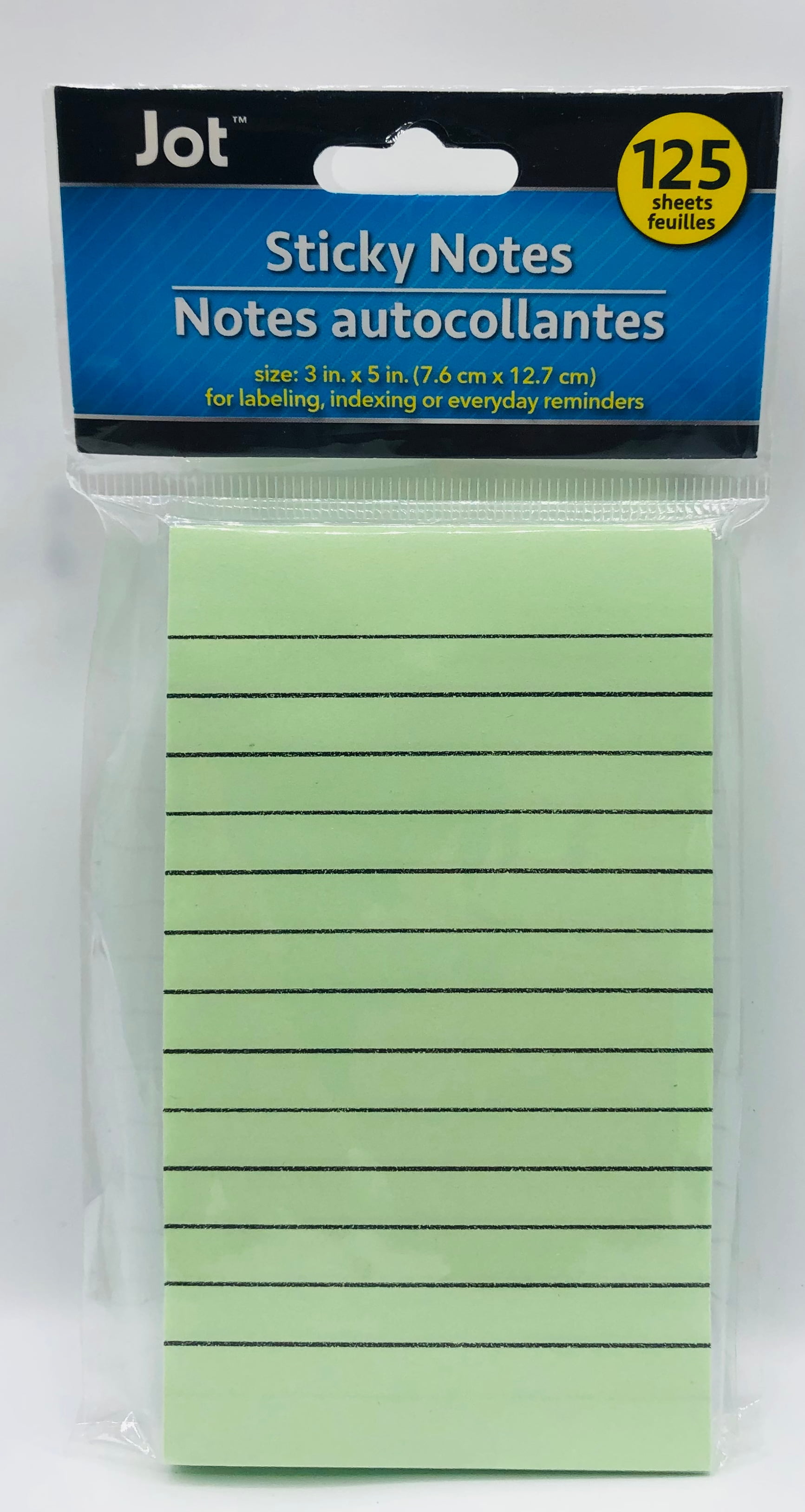 JOT Sticky Notes 125 notes New - Walmart.com