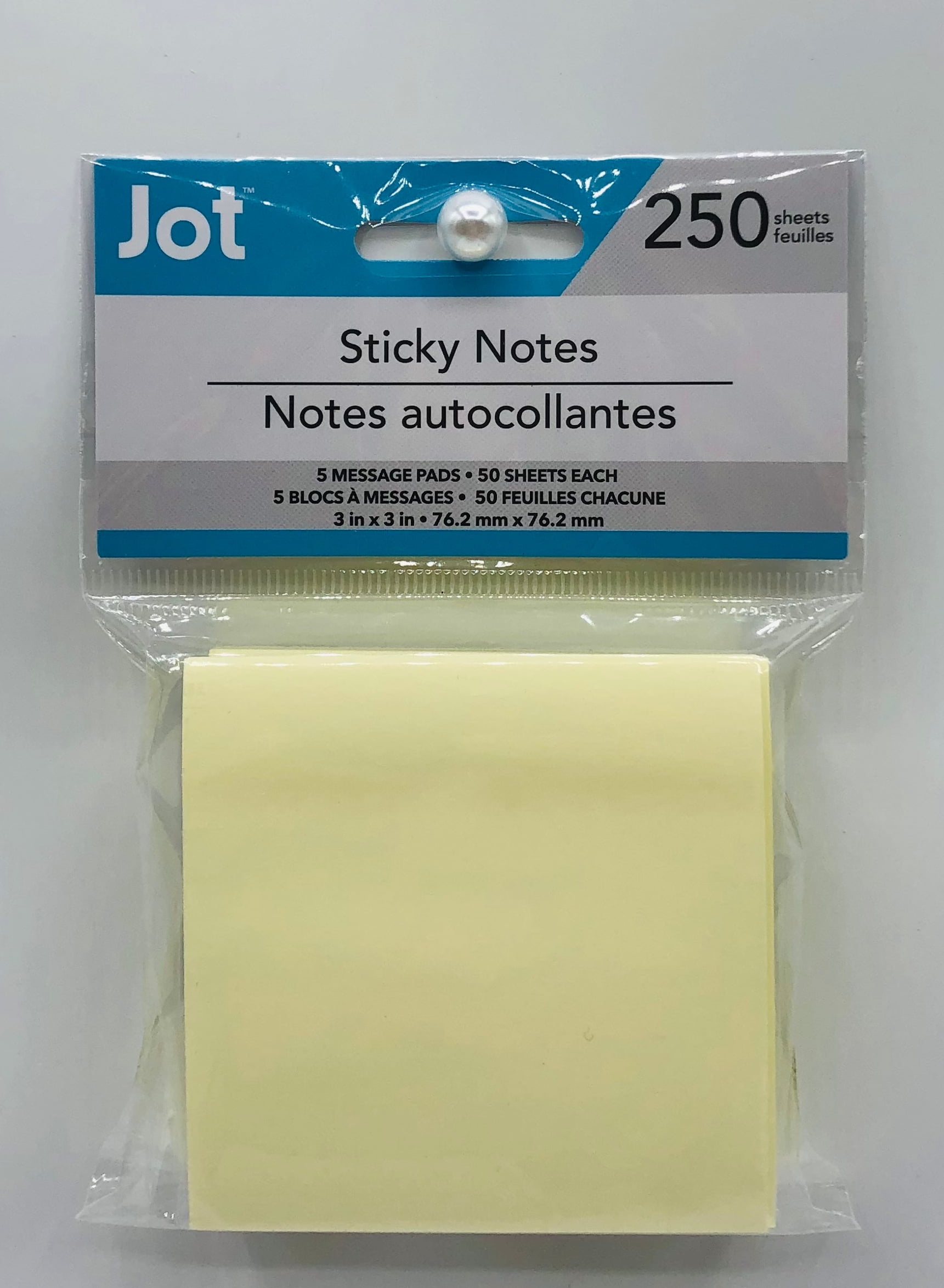 JOT Sticky Notes 250 pcs New - Walmart.com