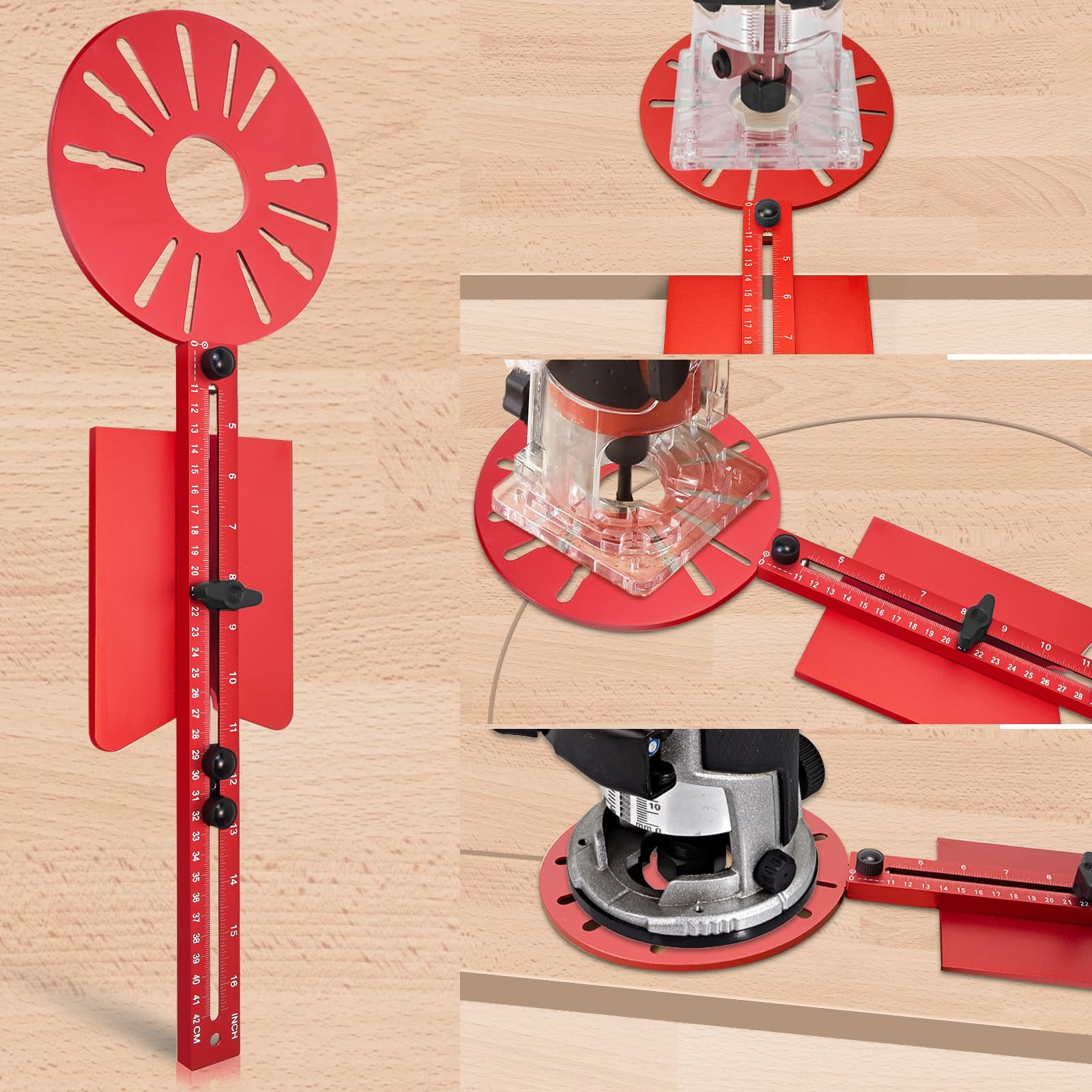 JOTHAI 4 in 1 Router Milling Groove Bracket, New Upgraded Cabinet ...
