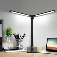 Lococo LED Double Head Desk Lamp, 24W, 5 Colors, Eye Protection, Clamp ...