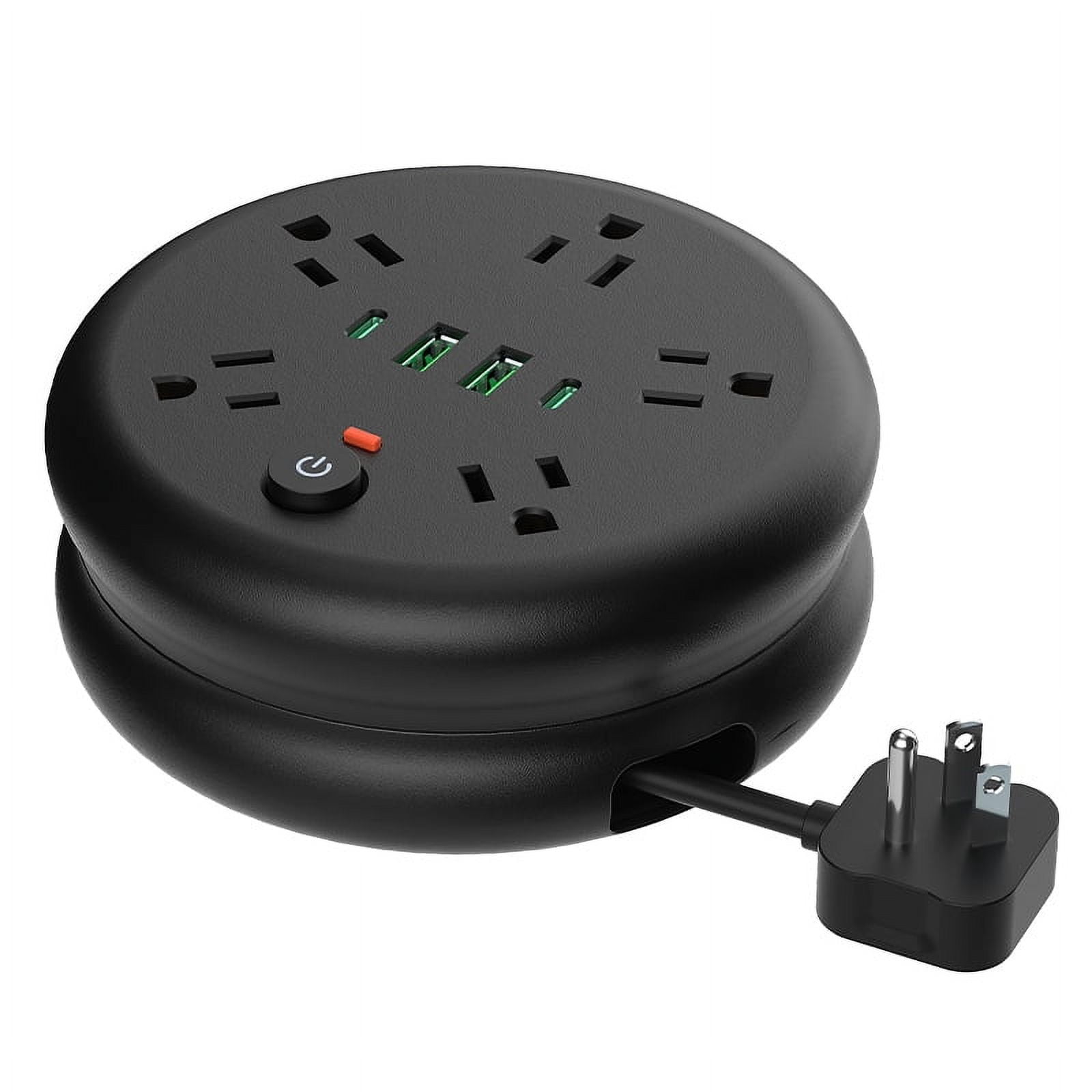 JOUALY 9 In 1 Power Strip, Surge Protector with 5 Outlets and 4 USB ...