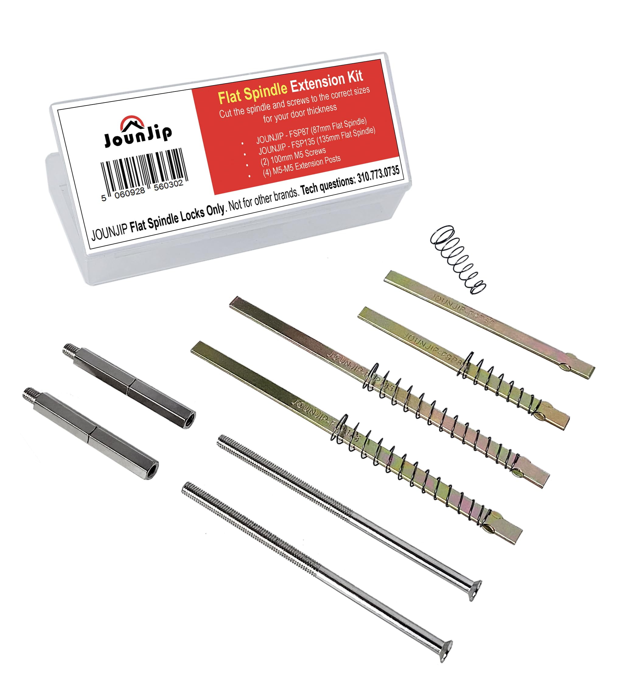 JOUNJIP Flat Spindle Thick Door Extension Kit - for JOUNJIP Brand [Flat ...