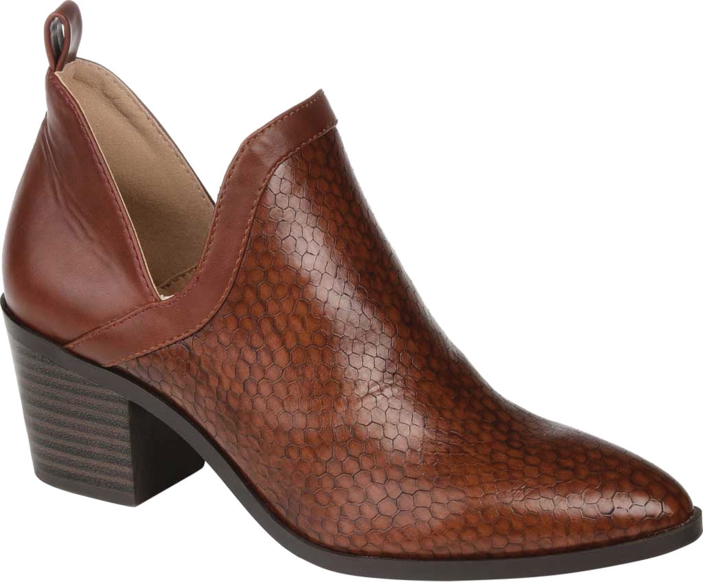 JOURNEE COLLECTION Womens Brown V-Notch Sides Cushioned Terri Almond ...