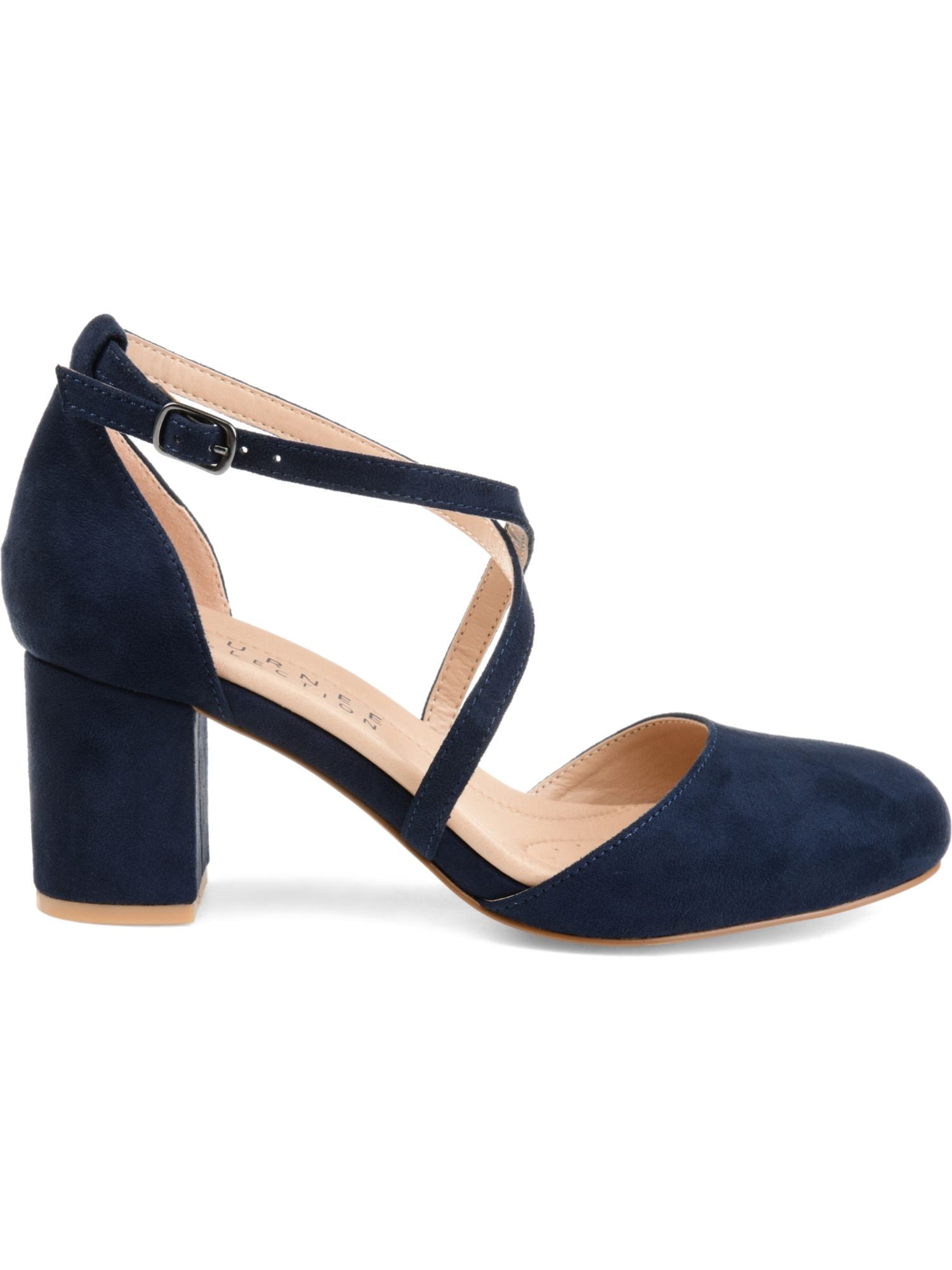 Journee Womens Foster Tru Comfort Foam Almond Toe Block Heel Pumps ...