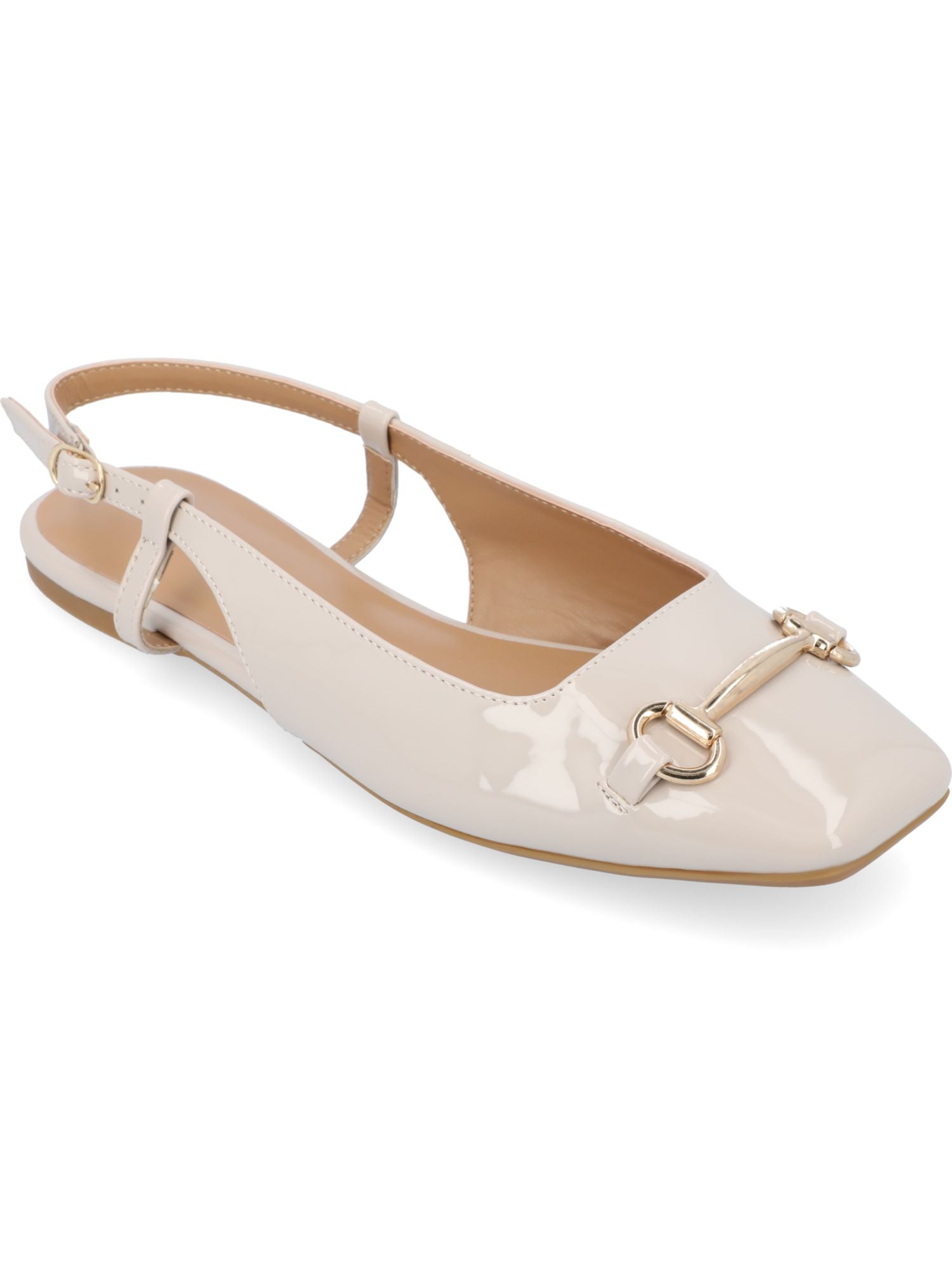 JOURNEE COLLECTION Womens Pink Metallic Hardware Padded Ceecy Square ...