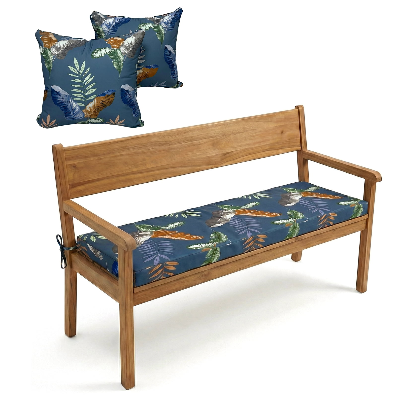 JOVELL Waterproof Outdoor Bench Cushion, 60x20x3.5 Inch Thick Patio ...