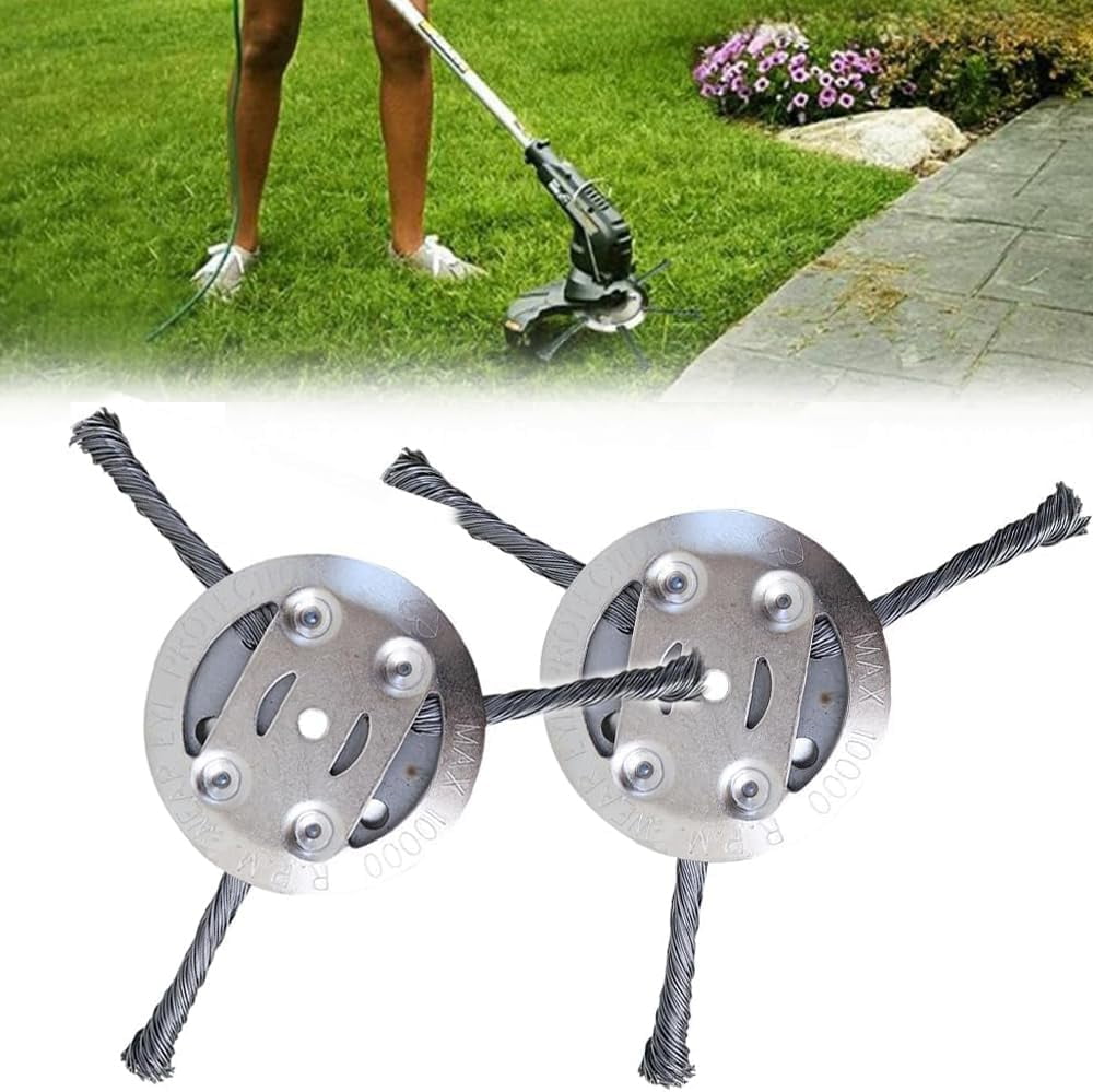 JOVIKE 6 inch Steel Wire Weed Trimmer Head, 2025 New Steel Wire Grass ...