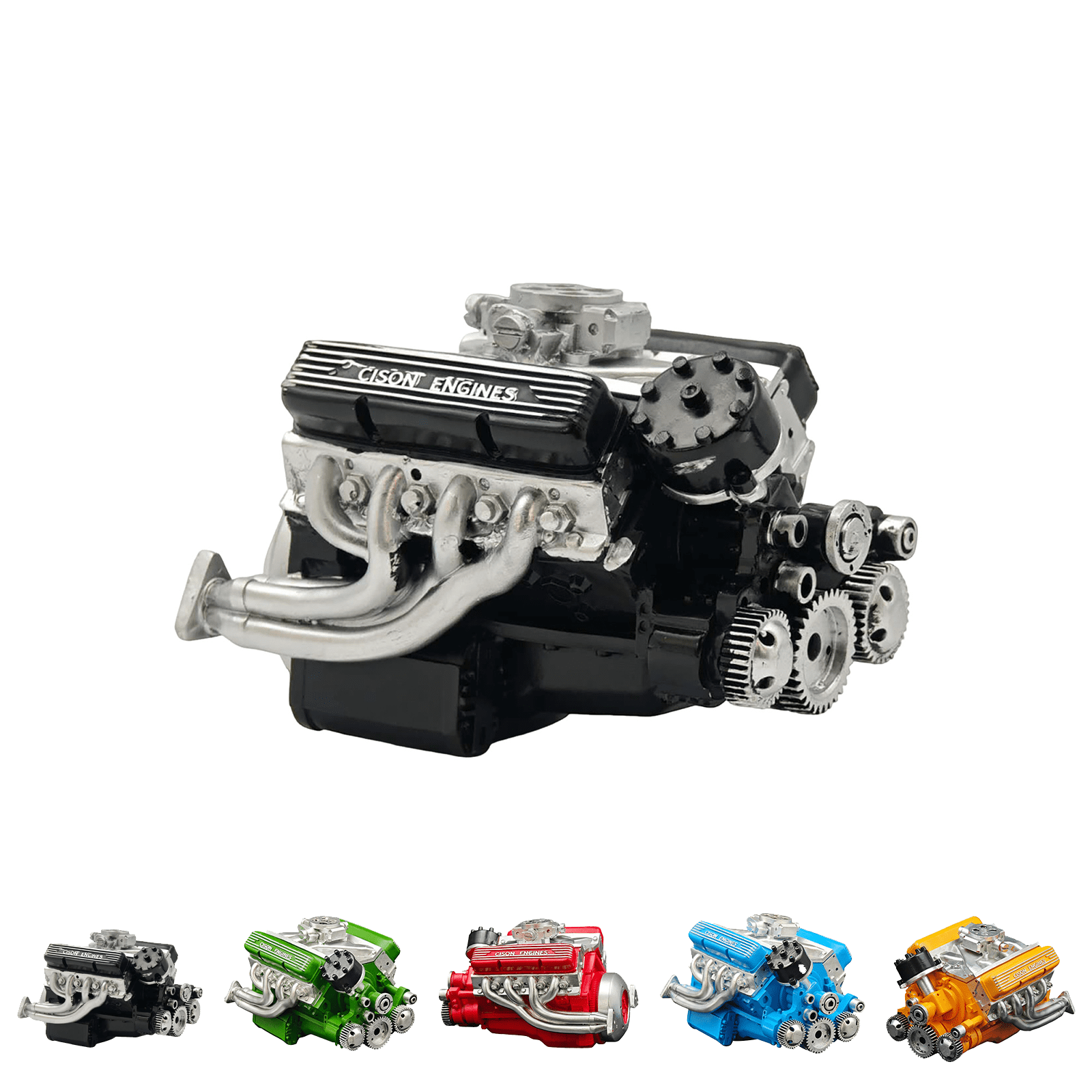JOVIKE 89%-Gasoline Ohv V8 Small-Block Engine Model Kits, Cison V8 ...