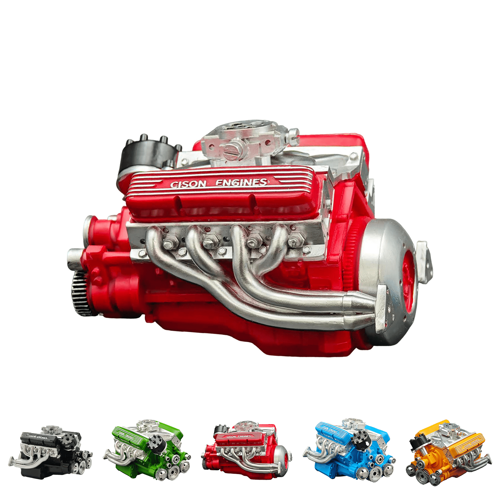 JOVIKE 89%-Gasoline Ohv V8 Small-Block Engine Model Kits, Cison V8 ...