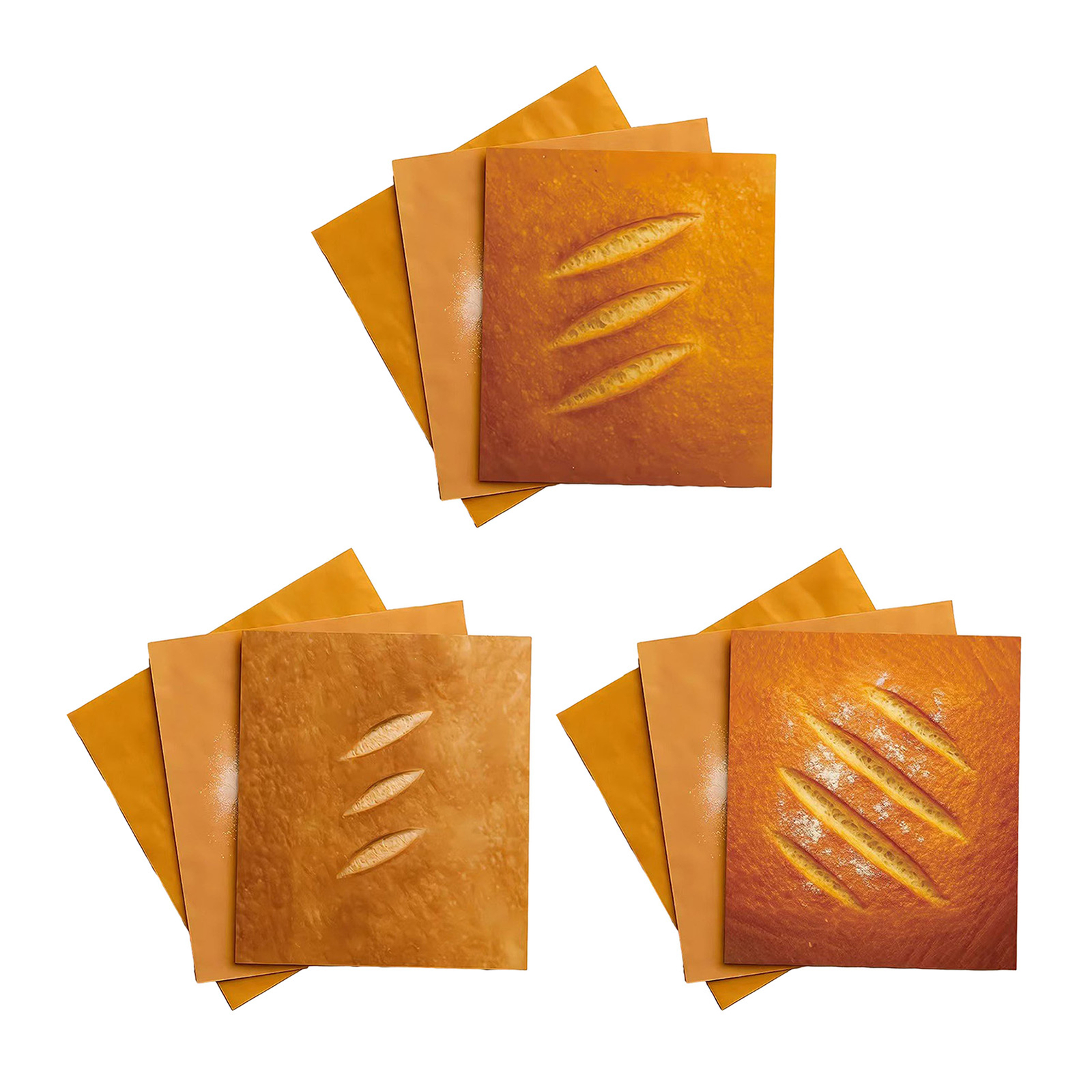 JOVIKE Bread-themed Wrapping Paper Bread Shape Gift Papers Bpa-free Oil ...