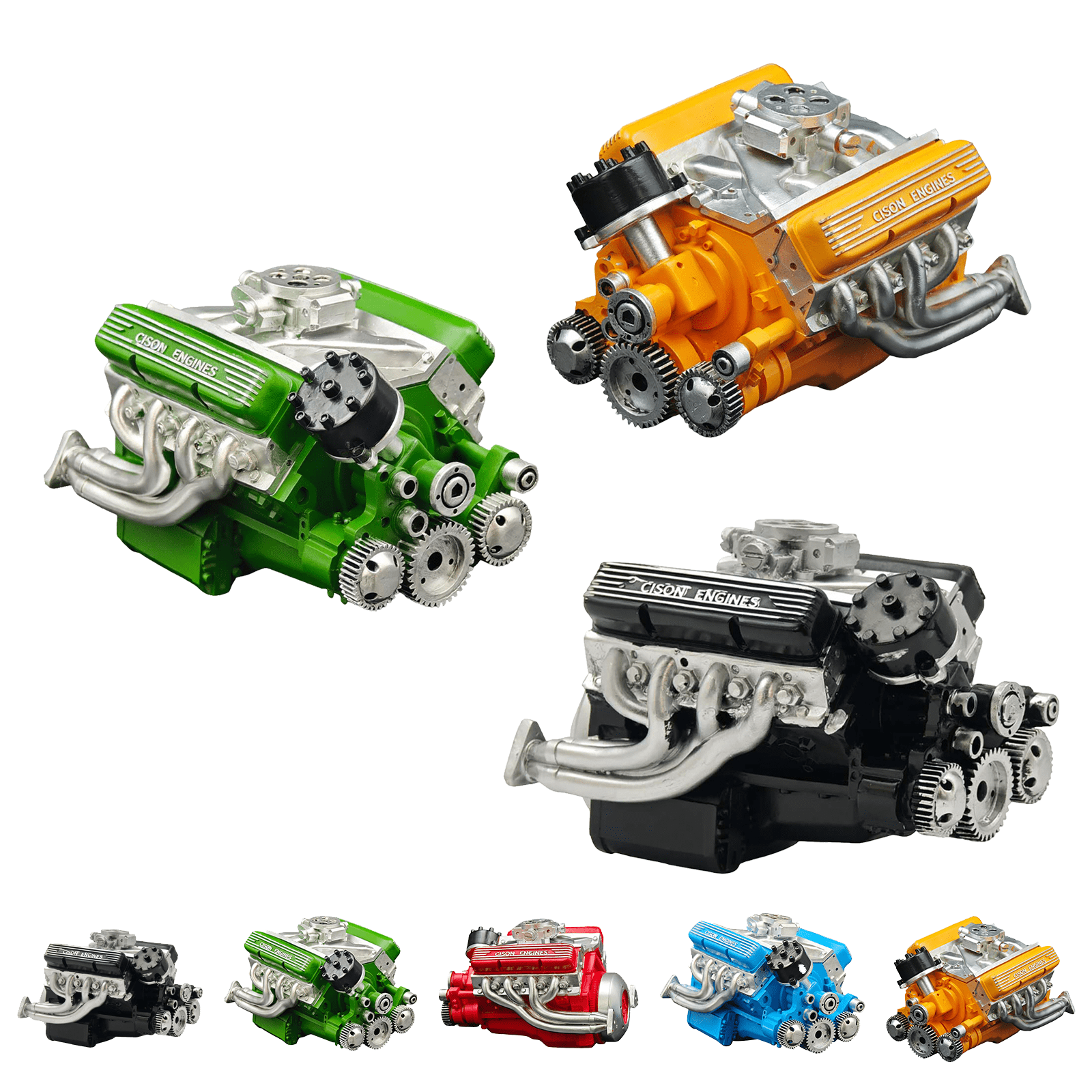 JOVIKE Cison V8 Engine Kit Gas, Gasoline Ohv V8 Small-Block Engine ...