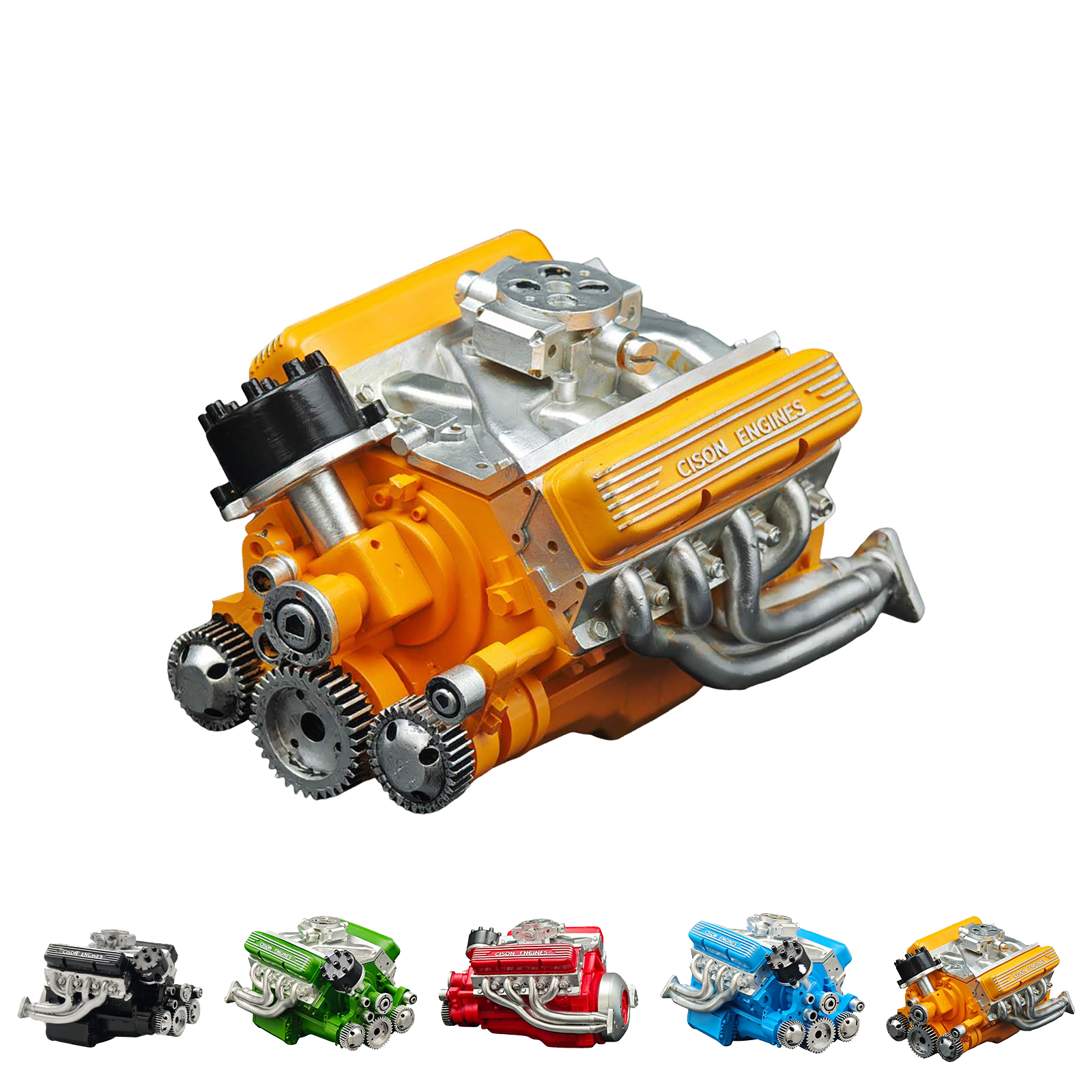 JOVIKE Cison V8 Engine Kit Gas - Gasoline Ohv V8 Small-Block Engine ...