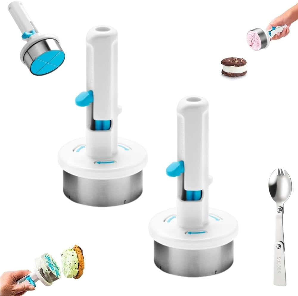 JOVIKE Freuqenci Ice Cream Sandwich Scooper Maker Tool, Easy Release ...