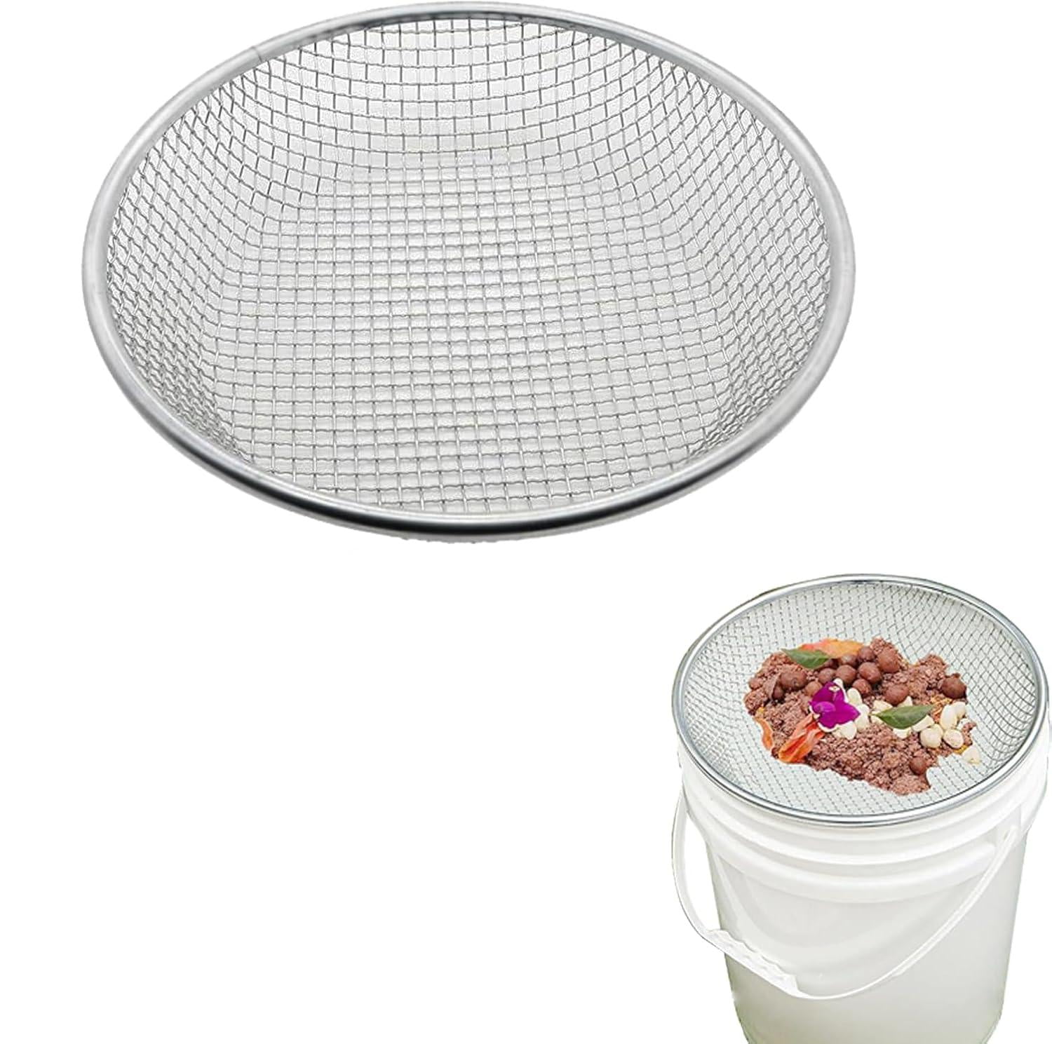 JOVIKE Gardening Sand Soil Compost Sifter, Soil Sifter Mesh Gardening ...