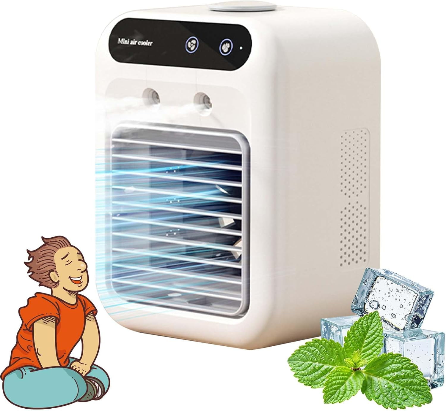 JOVIKE Glacier Breeze Ac, 2025 Upgrade 4-in-1 Glacier Breeze Portable ...