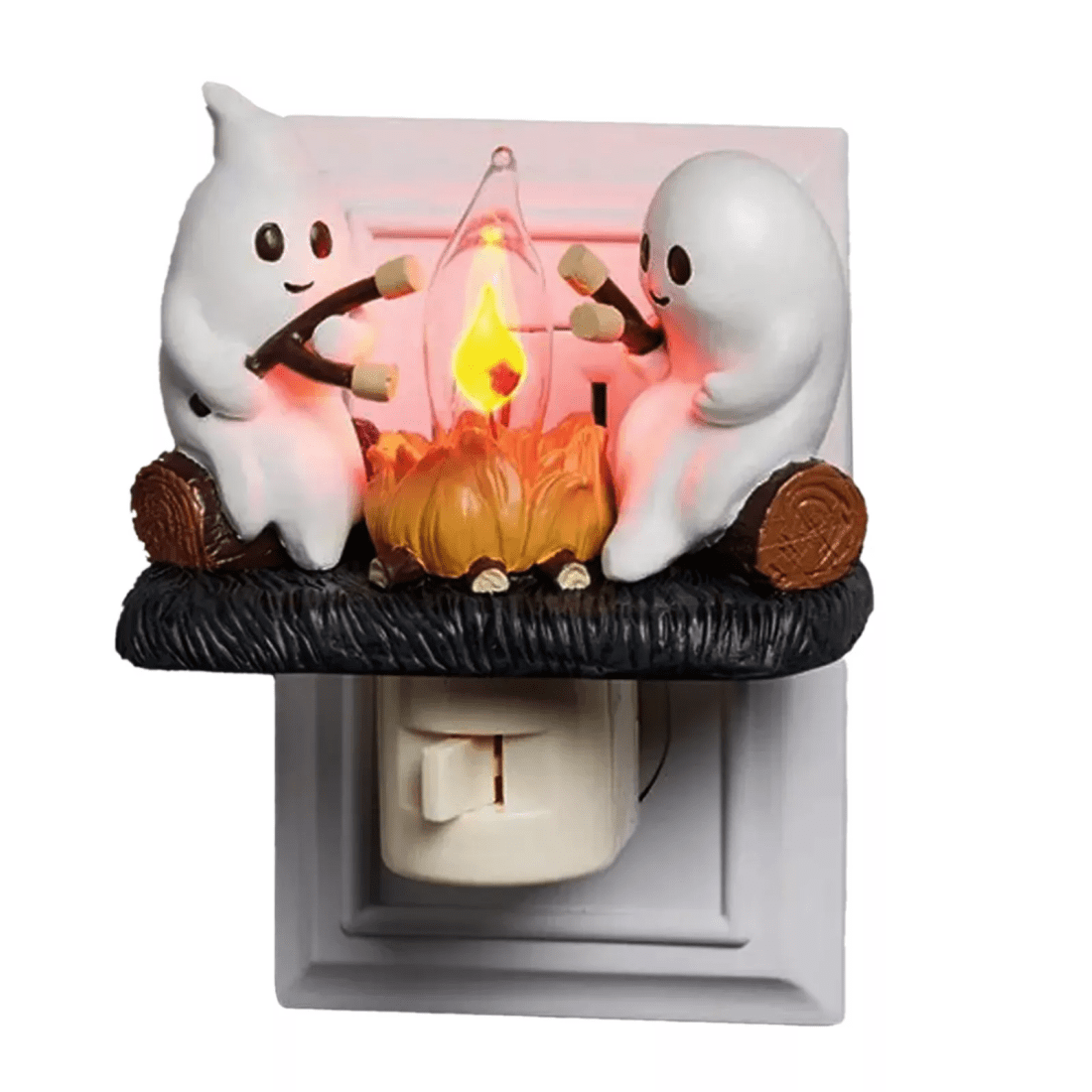 JOVIKE Halloween Night Light: Flickering Ghosts Around Campfire with ...