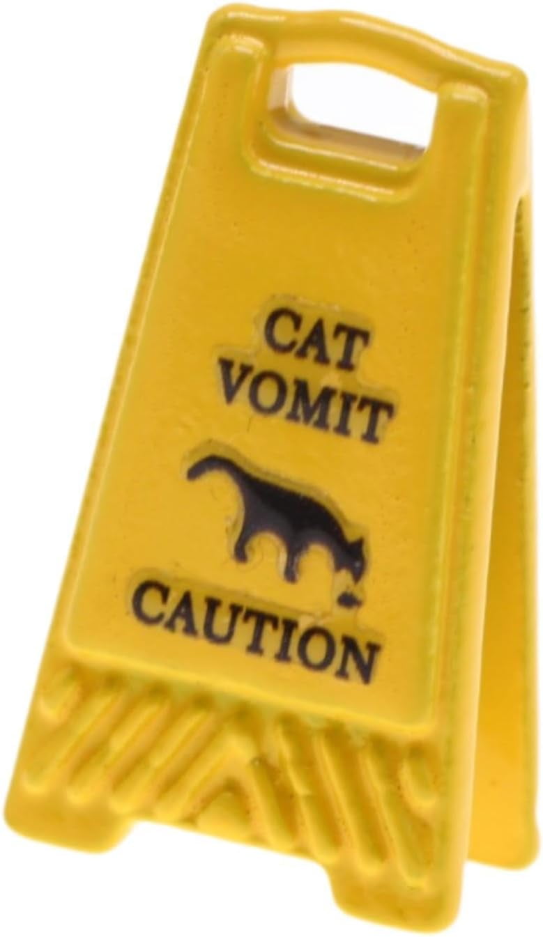 JOVIKE Miniature Warning Sign Dollhouse Decor 1:12 Scale Mini Caution ...