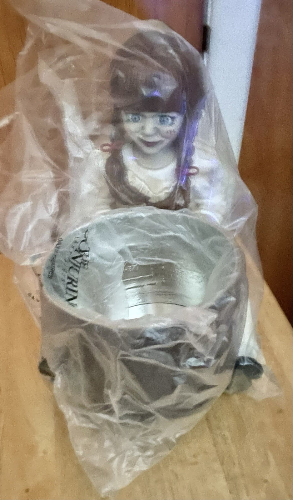 JOVIKE's Creepy Sitting Annabelle Doll with Popcorn Bucket - The ...