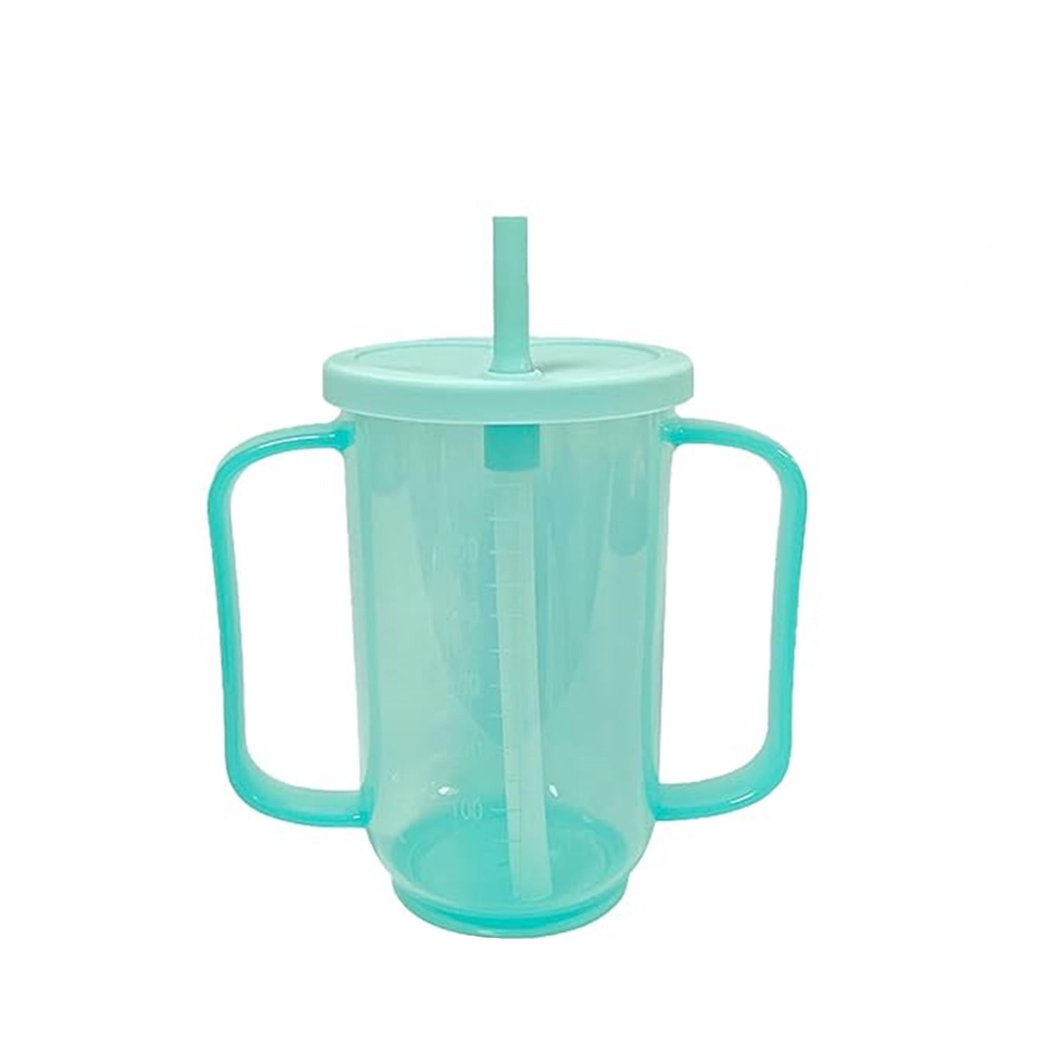 JOWNEEL 1 Pcs Adult Sippy Cups for Elderly, 12 oz Plastic Spill Proof ...