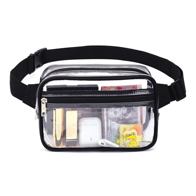 JOWURY Clear Fanny Pack - Clear Fanny Pack Stadium Approved Clear Bag ...