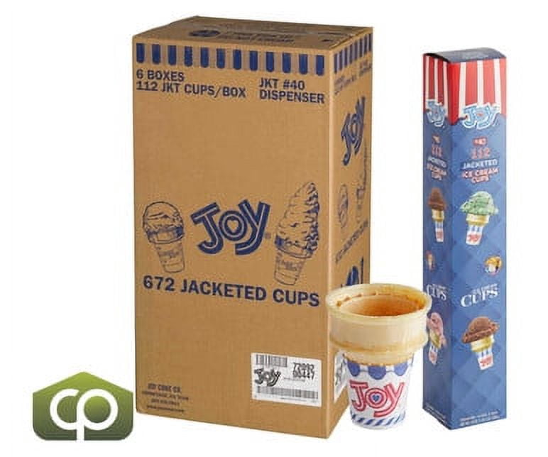 JOY #40 Flat Bottom Jacketed Cake Cone Dispenser - 672/Case | Bulk Pack ...