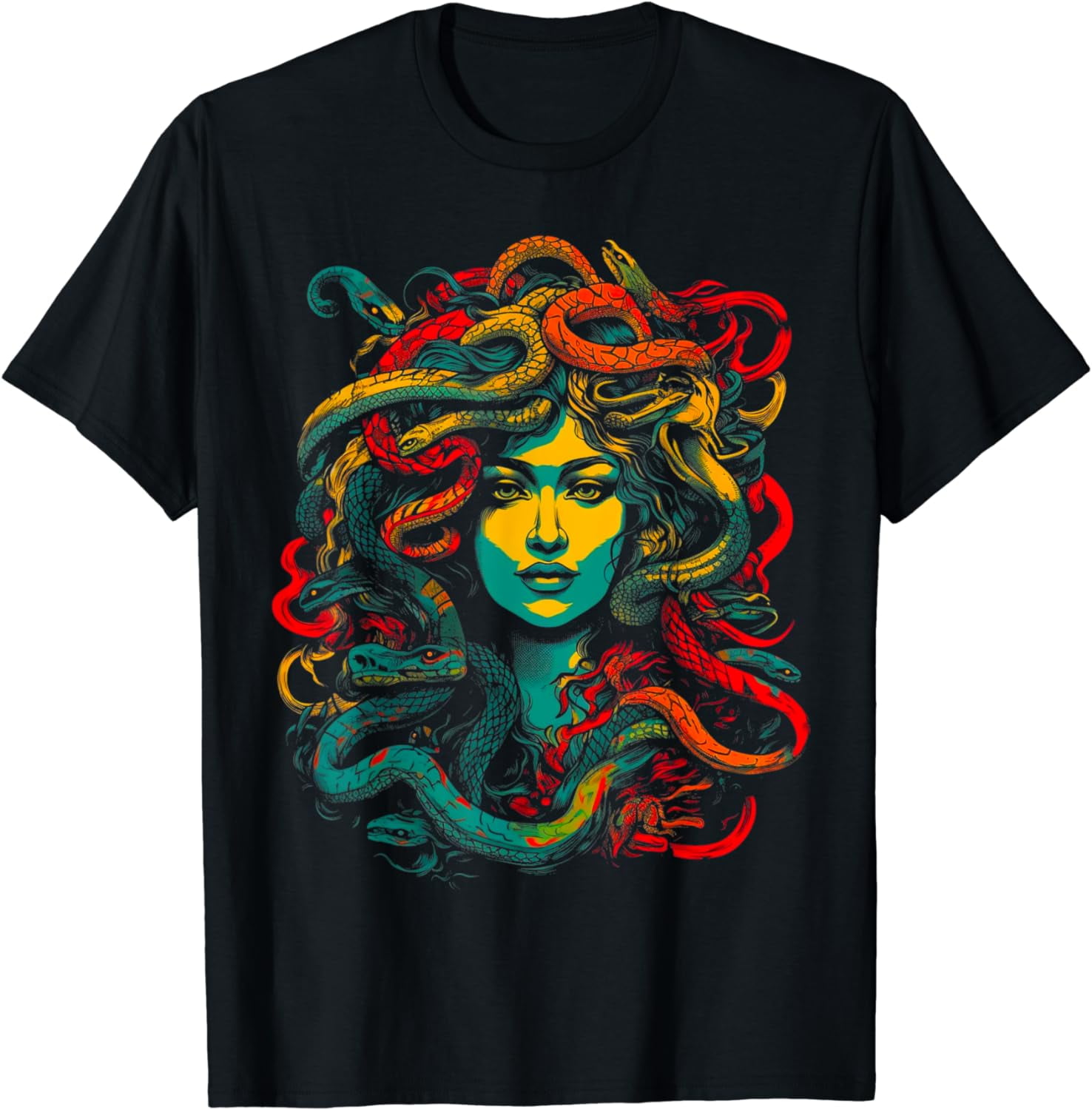 JOY Ancient Greek Mythology Medusa T-Shirt - Walmart.com