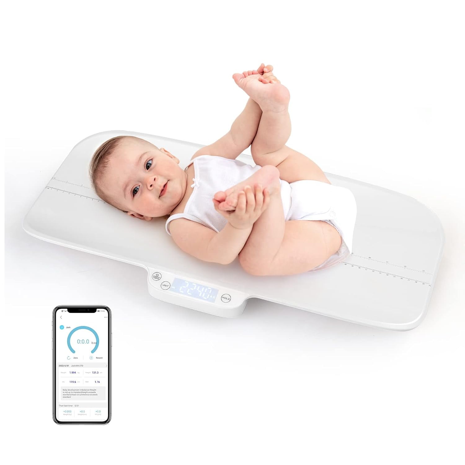 JOY Baby Scale, Pet Scale, 66lb Digital Infant Scale with Hold Function ...