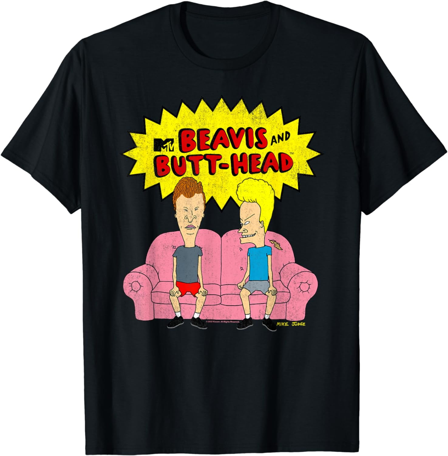 JOY Beavis and Butt-Head On The Couch T-Shirt - Walmart.com