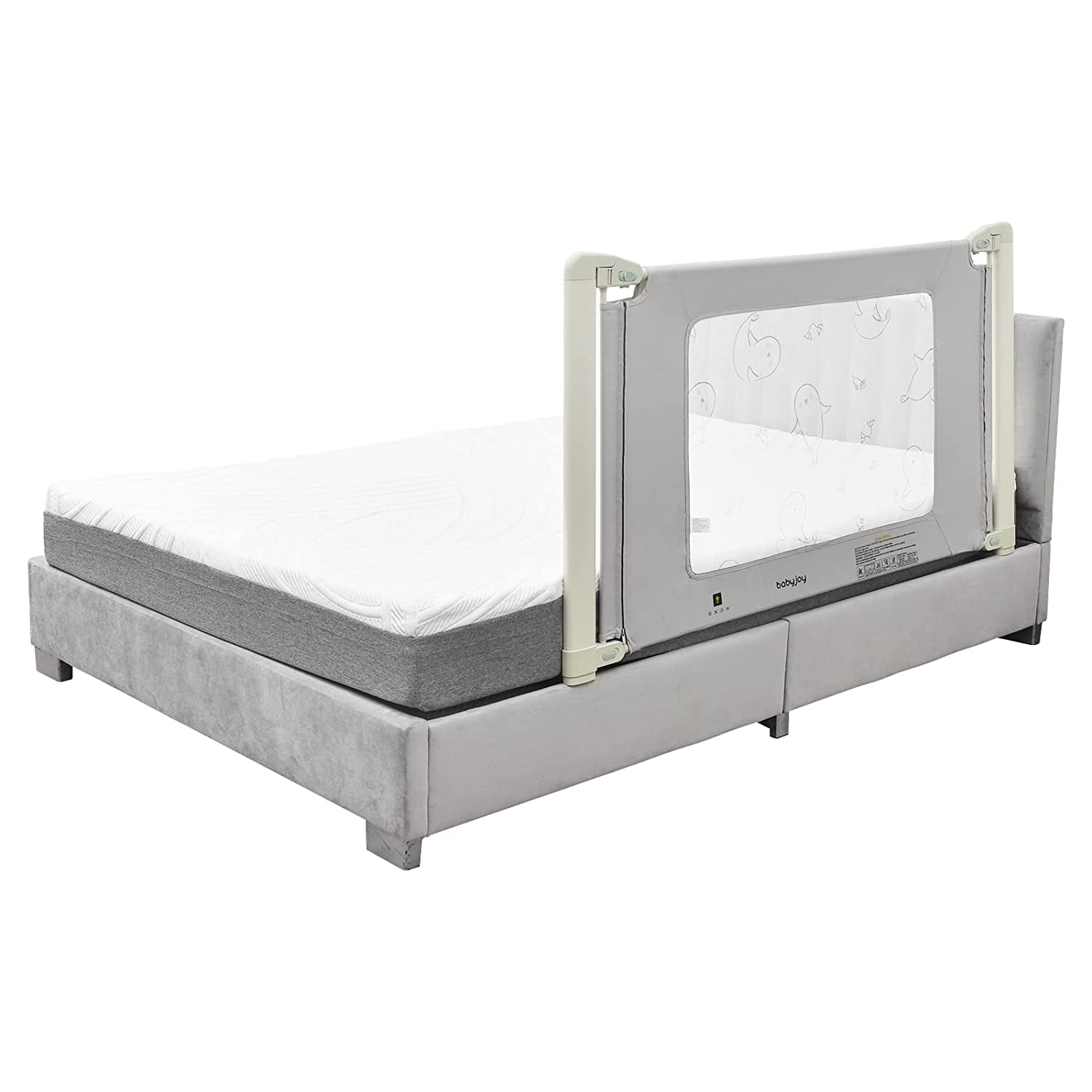 JOY Bed Rail for Toddlers 70" Vertical Lifting Extra Long Infants ...