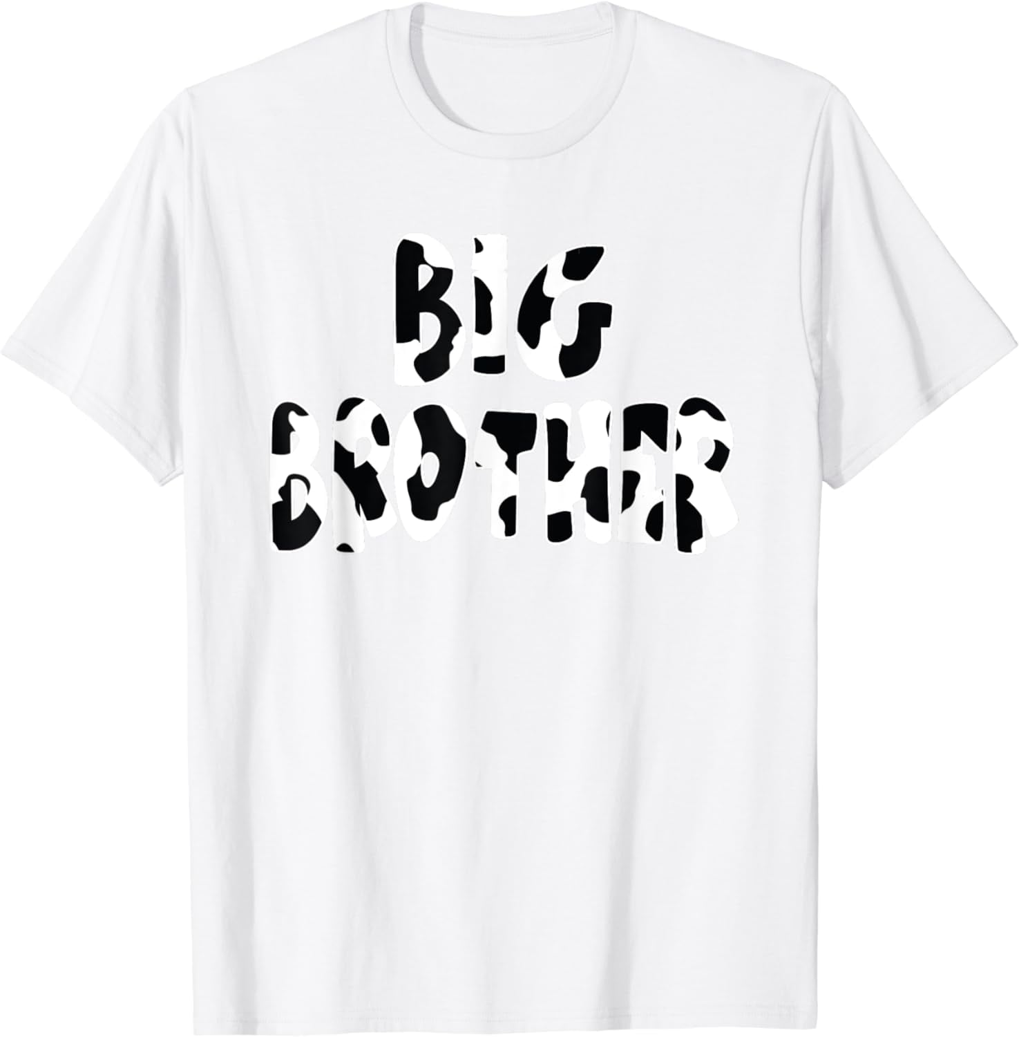 JOY Big Brother Cow Print Cow Pattern T-Shirt - Walmart.com