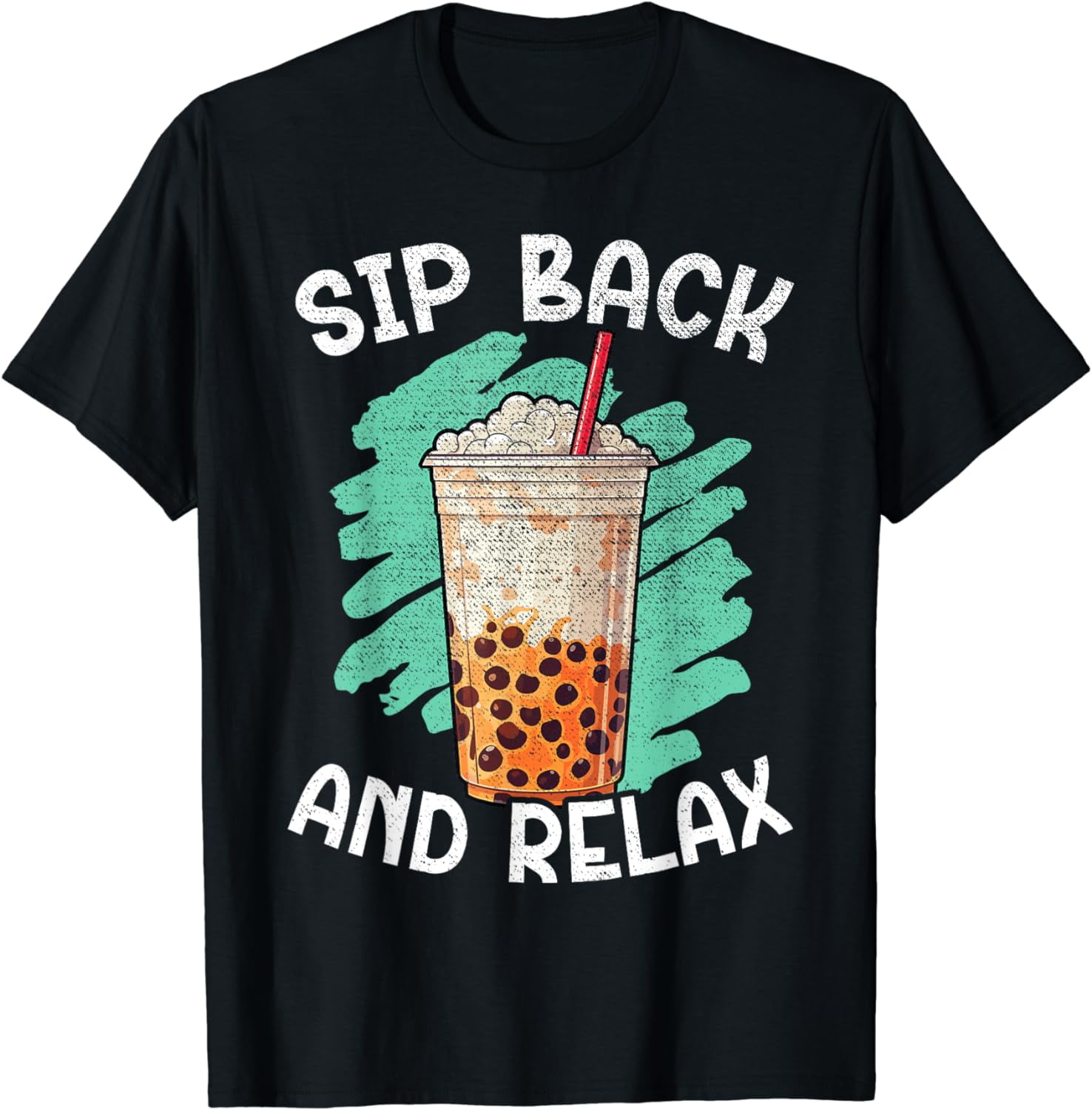 JOY Boba Tea Lover Bubble Tea Drinker Tapioca Pearl Milk Drink T-Shirt ...