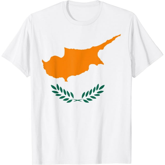 JOY Cool Cyprus Cypriot Flag National Team Pride Print T-Shirt ...