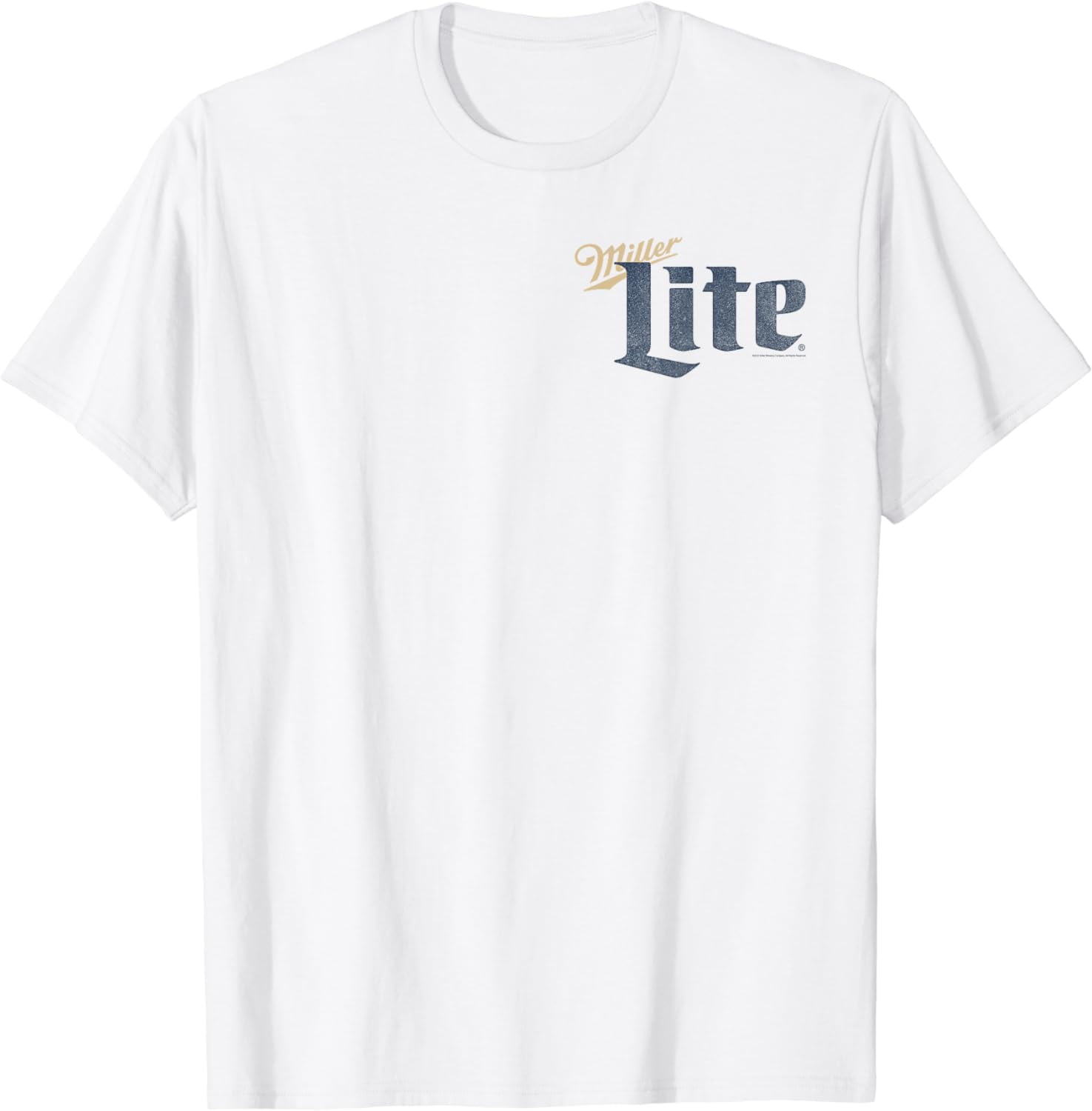 JOY Coors Miller Lite Classic Design Front and Back T-Shirt - Walmart.com