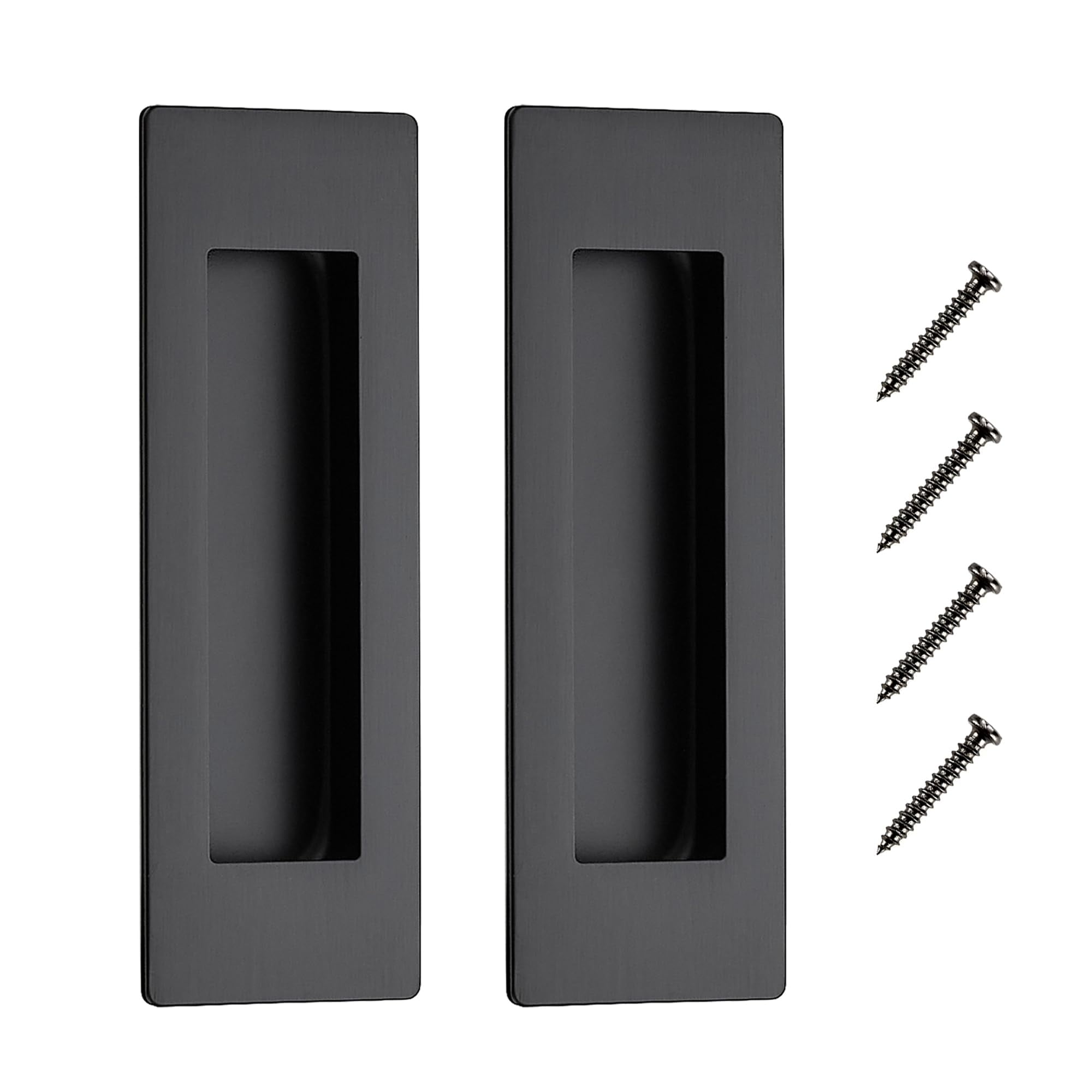 JOY DECOR 2 Pack Pocket Door Handles Sliding Closet Door Pulls, 5.9 ...