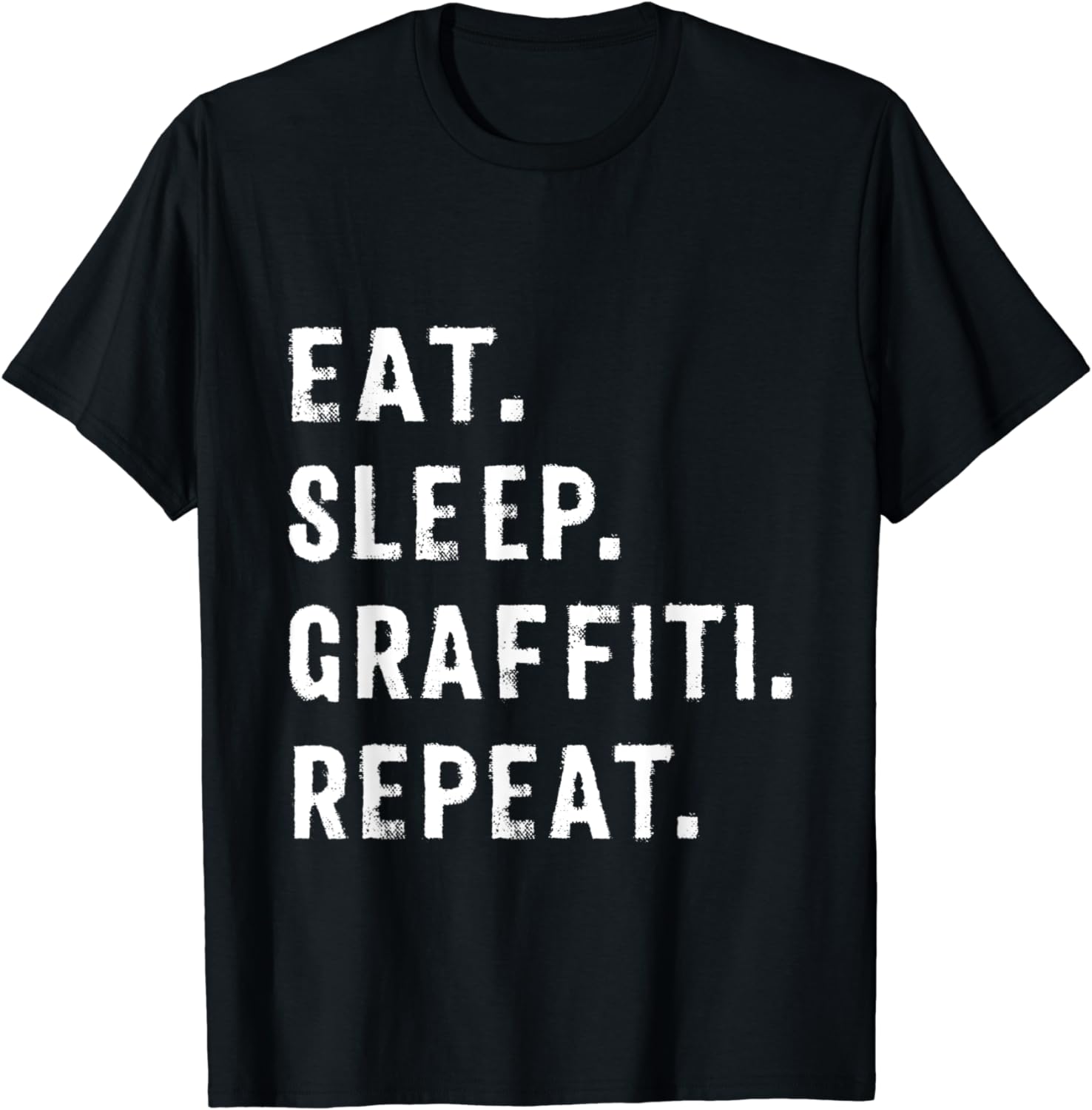 JOY Eat Sleep Graffiti Repeat Spray Can Art Graffiti T Shirt - Walmart.com