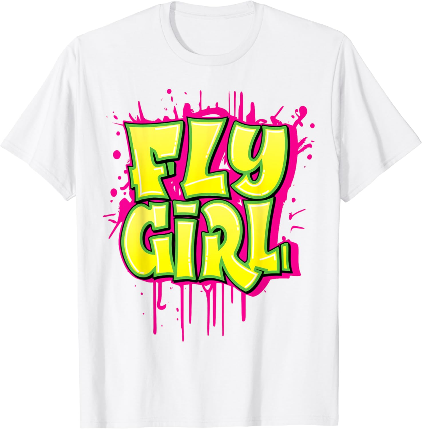 JOY Fly Girl 80s 90s Hip Hop Dance Rap B-Girl Graffiti T-Shirt ...